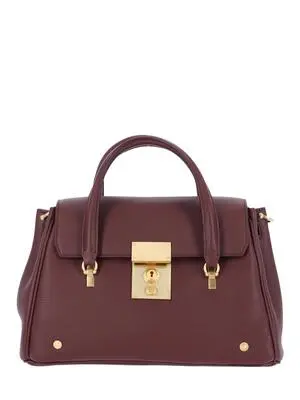 Thom Browne Thom Browne Leather Top Handle Satchel Bag Red