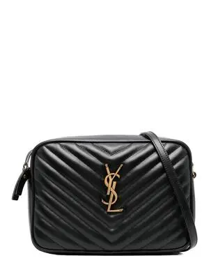 Saint Laurent Leather Quilted Shoulder Bag - Black