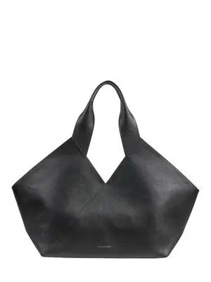 BY MALENE BIRGER Lucile Leather Tote Bag - Black