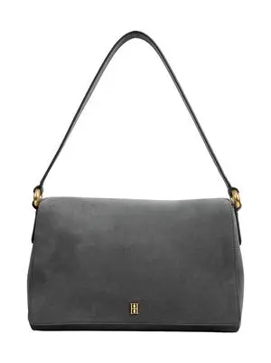 BY MALENE BIRGER Lelou Suede Shoulder Bag - Brushed Grey