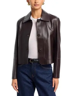 ARMA Emy Leather Jacket - Coffee Bean