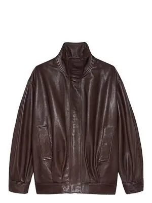 ARMA Paula Vegetal Leather Jacket - Coffee Bean