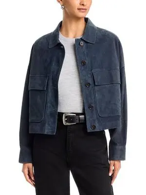 ARMA Miri Suede Jacket - Dark Navy