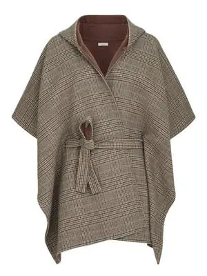 Brunello Cucinelli Brunello Cucinelli Cashmere Poncho Brown