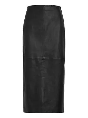 SIMKHAI Simkhai Leather Midi Pencil Skirt