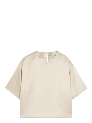 Simkhai Simkhai Alina Satin Top Grey