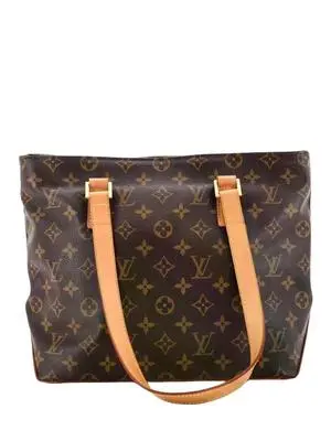 LOUIS VUITTON Cabas Piano Monogram Canvas Tote Bag - Brown