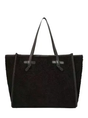 GIANNI CHIARINI Marcella Bouclé Tote Bag - Brown