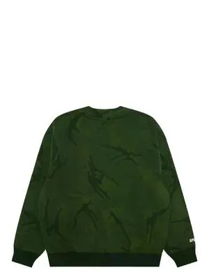 AAPE BY *A BATHING APE Moonface Logo Patch Cardigan - Green