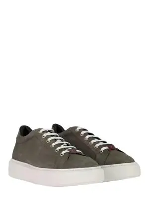 ISAIA Isaia Lace-Up Suede Sneakers