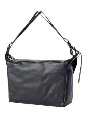 Furla Ginevra Leather Shoulder Bag - Black