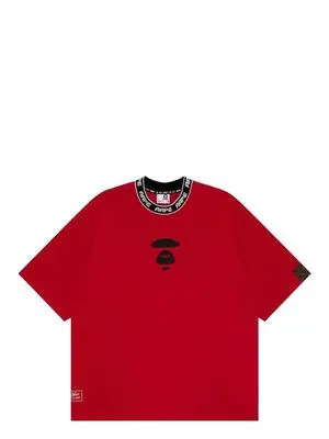 AAPE BY *A BATHING APE Moonface-print T-shirt - Red