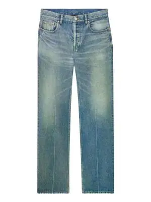 Saint Laurent Tapered Mid-rise Jeans - Blue