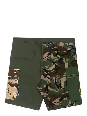 AAPE BY *A BATHING APE Camouflage Print Cargo Shorts - Green