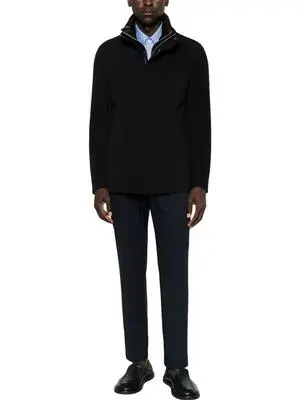 MONTECORE High-neck Zip-up Jacket - Black