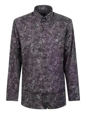 Etro Paisley-print Button-down Shirt - Black