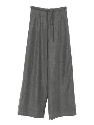 Soeur Hugues Drawstring Wide-leg Palazzo Pants - Grey
