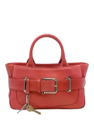 OSOI Osoi Mini Brocle Tote Bag With Buckle Fastening Red
