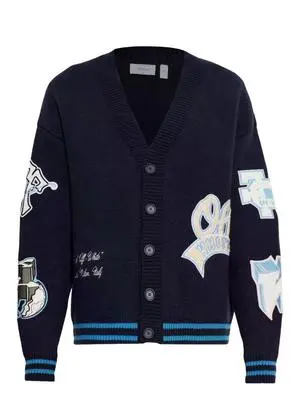 OFF-WHITE Off-White Knitted Patch Detail Cardigan