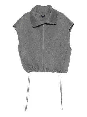 Soeur Juno Funnel-neck Gilet - Grey