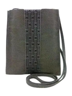 Hermès Canvas Herline Pochette Crossbody Bag - Grey