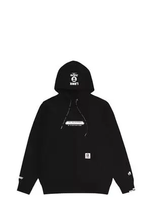 AAPE BY *A BATHING APE Liberty Walk Graphic-print Hoodie - Black