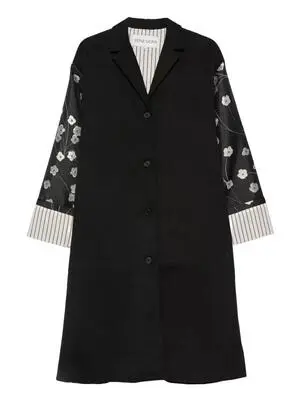 STINE GOYA Floral-Print Panelled Coat