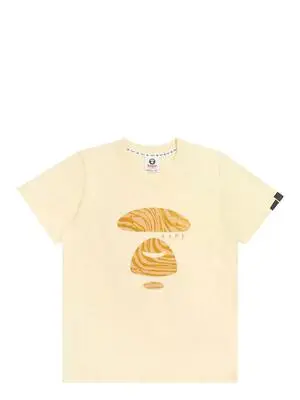 AAPE BY *A BATHING APE Moonface Graphic Print Cotton T-shirt - Neutrals
