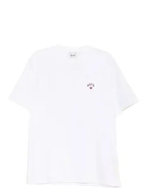 ARTE ANTWERP Logo-embroidered T-shirt - White