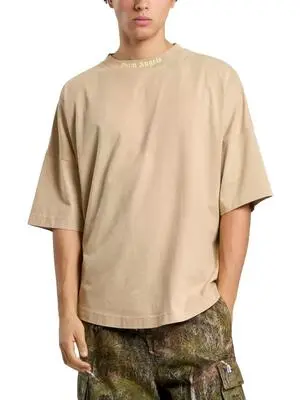 Palm Angels Logo-print Oversized T-shirt - Neutrals