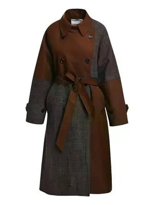 ESSENTIEL ANTWERP Essentiel Antwerp Colour-Block Double-Breasted Coat