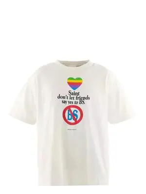 SAINT MXXXXXX Graphic Print T-shirt - White
