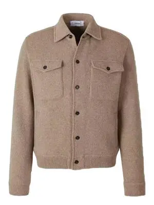 LARDINI Button-up Flap-pocket Cardigan - Neutrals