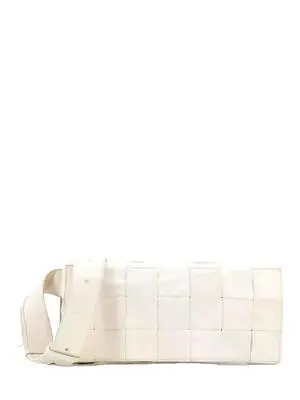 Bottega Veneta Bottega Veneta Maxi Intrecciato Leather Crossbody Bag Neutrals