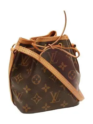 LOUIS VUITTON Nano Noé Monogram Bucket Bag - Brown
