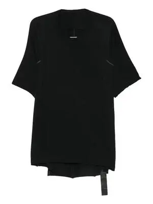 ISAAC SELLAM EXPERIENCE Exposed-seam Metal-staple T-shirt - Black