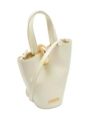 Jacquemus Le Petit Bambola Leather Tote Bag - Neutrals