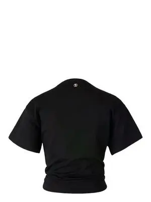 PACO RABANNE Rabanne Cotton T-Shirt With Signature Piercing Detail