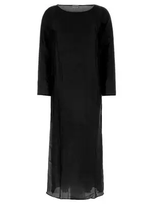 THE ROSE IBIZA Mariana Long-sleeve Maxi Dress - Black