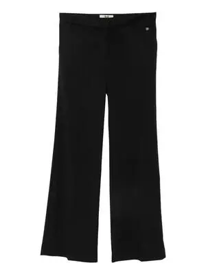 ANIYE BY Tailored Logo Plaque Trousers - Black