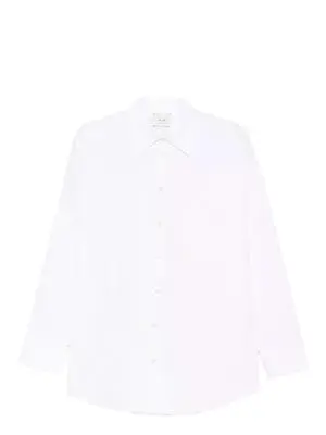 ALYSI Button-up Shirt With Chest Pocket - White