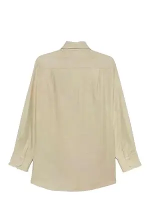 ALYSI Button-fastening Long-sleeve Shirt - Green