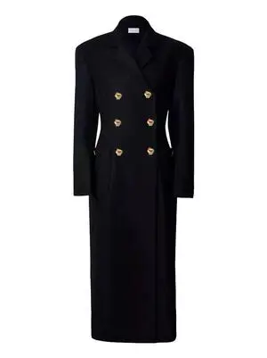 VIOLANTE NESSI Double-breasted Tailored Coat - Black