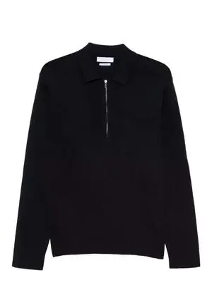 DANIELE FIESOLI Zip-fastening Chest-pocket Polo Shirt - Blue