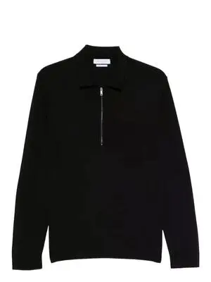 DANIELE FIESOLI Zip-fastening Chest-pocket Polo Shirt - Black