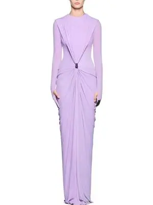CHATS BY C.DAM Zayra Ruched Maxi Dress - Purple