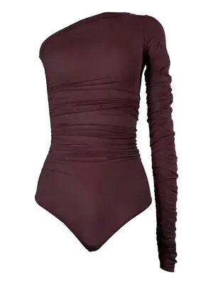 WOLFORD Wolford Draped One-Shoulder Bodysuit