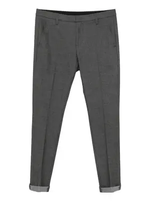 DONDUP Gaubert Slim-fit Turned-up Chino Trousers - Grey