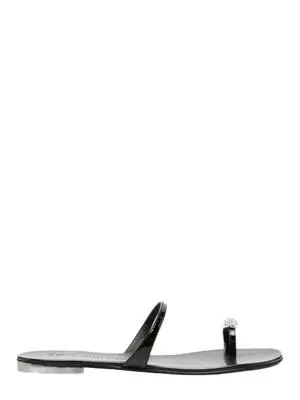 GIUSEPPE ZANOTTI Crystal-embellished Sandals Black