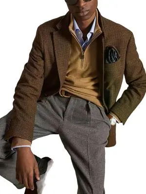 Polo Ralph Lauren Quarter-zip Wool Sweater - Brown